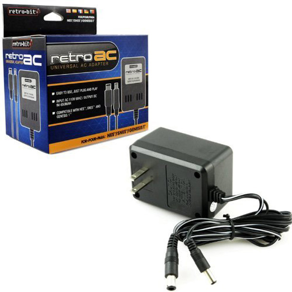 AC Power Adapter SNES NES Genesis [Retro-Bit] - - PNP Games Online Store