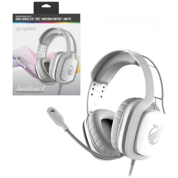Instinct Deluxe White Wired Universal (PS5/Xbox X/S/NSW/PC) Headset ...