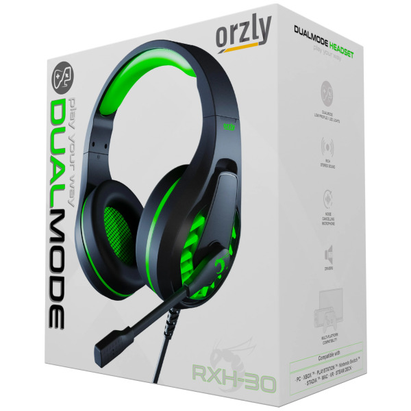 RXH-30 Sagano Green Universal Stereo Gaming Headset With LED Lights ...