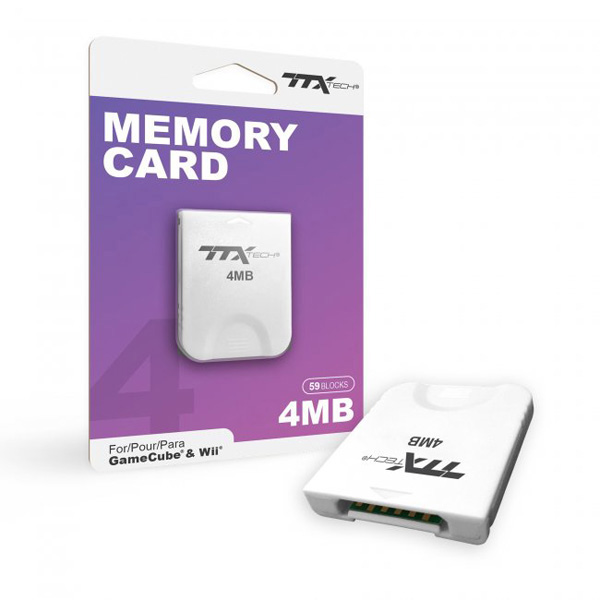 WII & GameCube 4 MB 59 Block Memory Card [TTX Tech] - - PNP Games ...