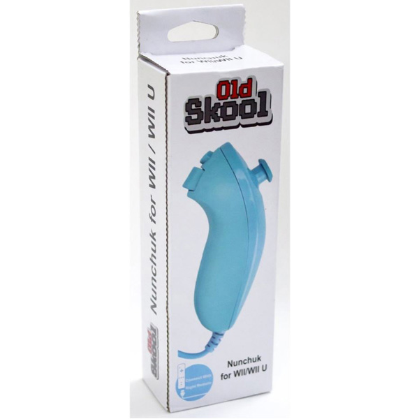Blue Nunchuck Controller for Wii/Wii-U [Old Skool] - PNP Games Online Store