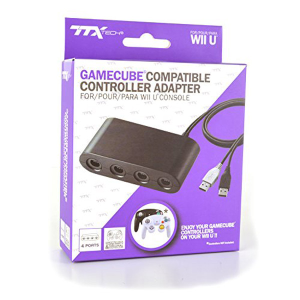 4 Port GameCube Controller to WII U or Switch NSW Adapter for Smash ...