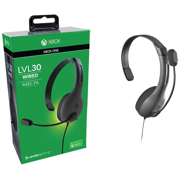 Black XB1 Lvl 30 Wired Chat Headset PDP PNP Games Online Store