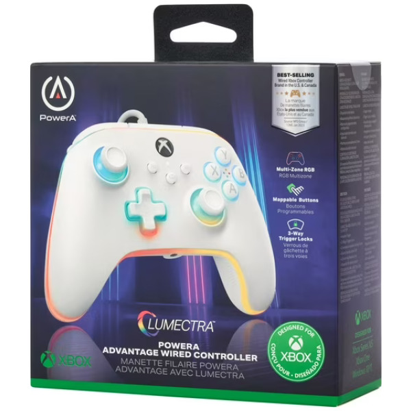 White Lumectra Advantage Wired Controller for Xbox Series X/S - - PNP ...