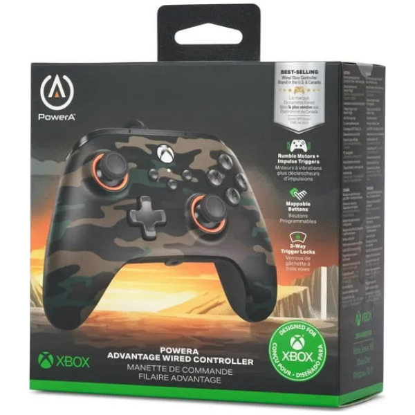 Woodland Camo Advantage Wired Controller for Xbox Series X/S - - PNP ...