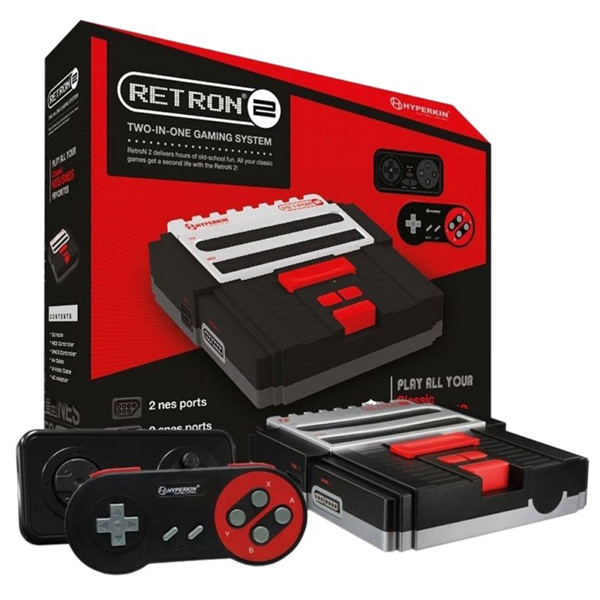 Black Retron 2 SNES NES System - - PNP Games Online Store