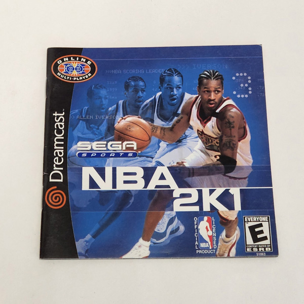 NBA 2K1 Manual - - PNP Games Online Store