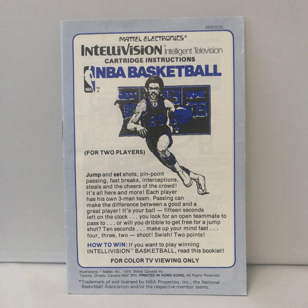 NBA Basketball Manual - - PNP Games Online Store