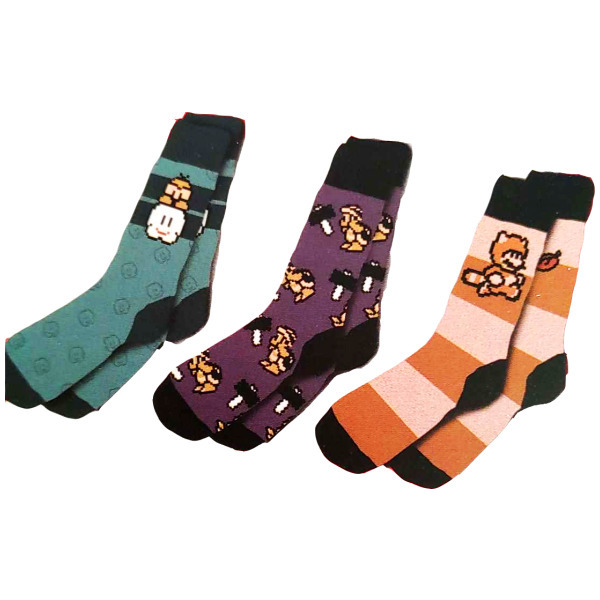 Super Mario Bros 8-Bit Crew Sock 3 Packs of 3 Pairs (9 Pairs Total ...