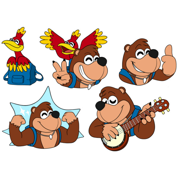 Banjo Kazooie - Banjo - Youtooz 5 Pin Set (Duo, Flex, Strum, Pack ...
