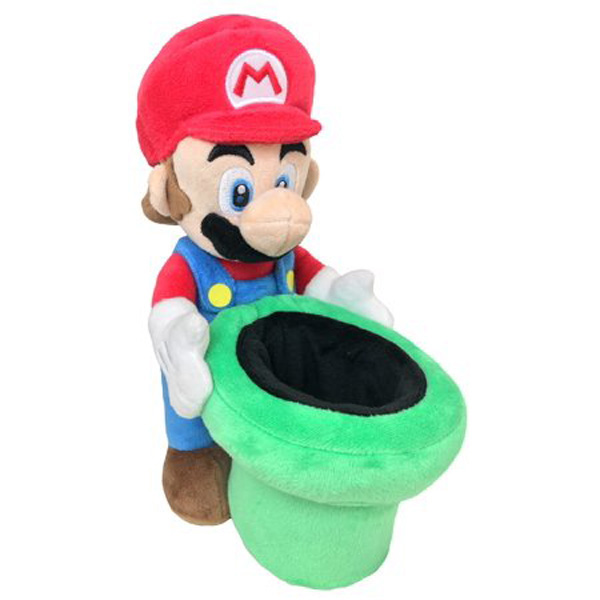 Super Mario Bros Series Mario With Warp Pipe 9" Plush Toy [Little Buddy ...