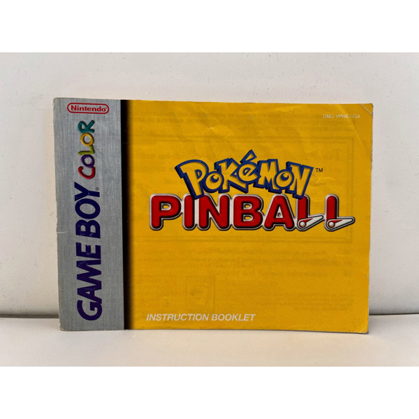 Pokemon Pinball Manual - - PNP Games Online Store