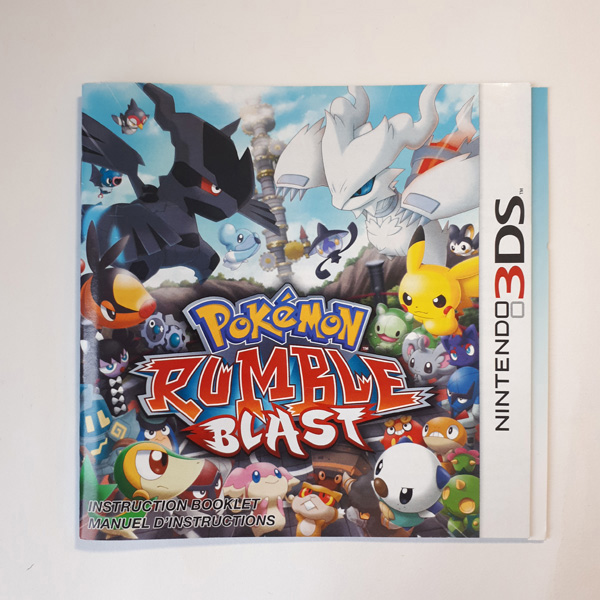 Pokemon Rumble Blast Manual - - PNP Games Online Store