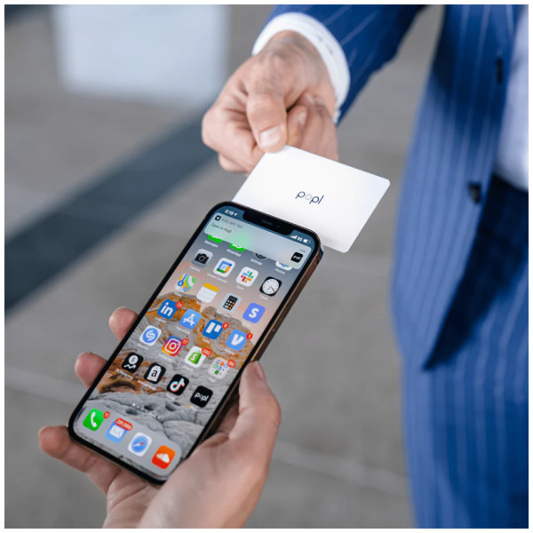 POPL Digital Business Card Black Polyvinyl Card - - PNP Games Online Store