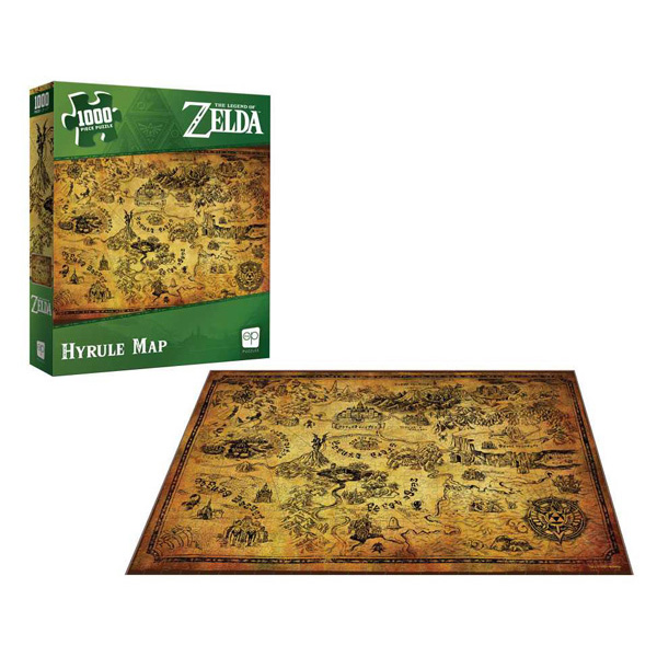 The Legend of Zelda Hyrule Map 1000PC Puzzle - - PNP Games Online Store