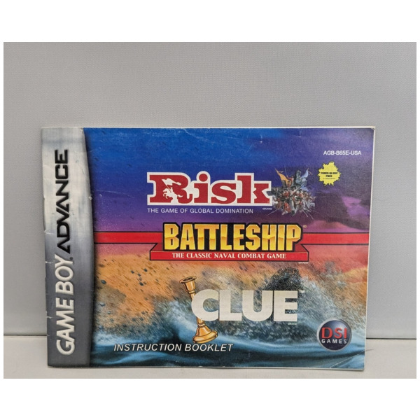 Risk/ Battleship/ Clue Manual Only - - PNP Games Online Store
