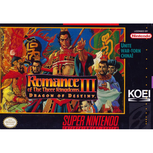 Romance of the Three Kingdoms 3 - Super Nintendo SNES - Used - Cart ...
