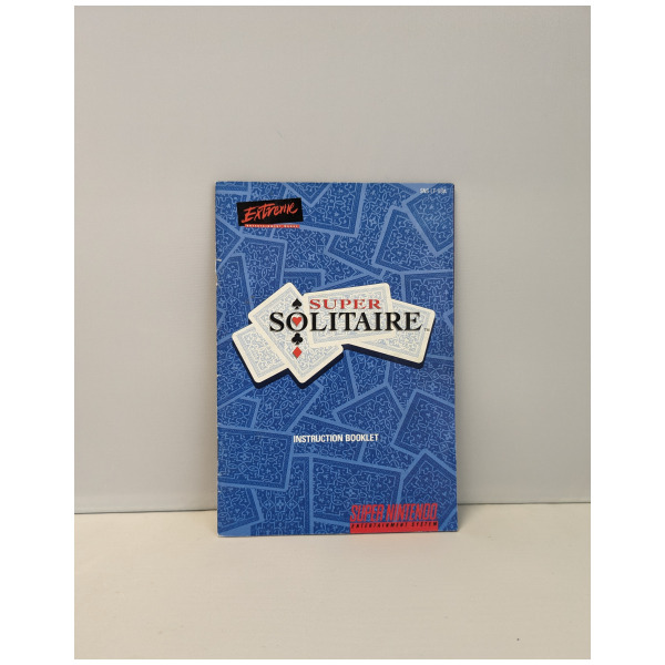 Super Solitaire Manual Only - - PNP Games Online Store