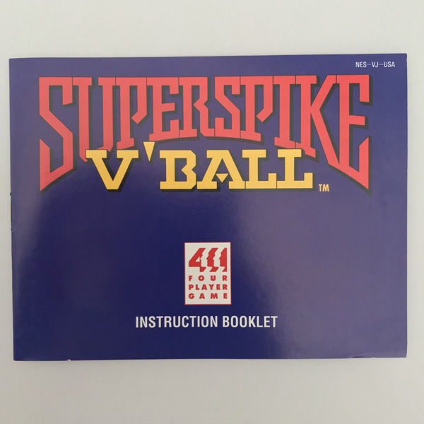 Super Spike Vball Manual - - PNP Games Online Store