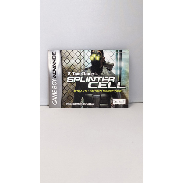 Splinter Cell Manual Only - - PNP Games Online Store