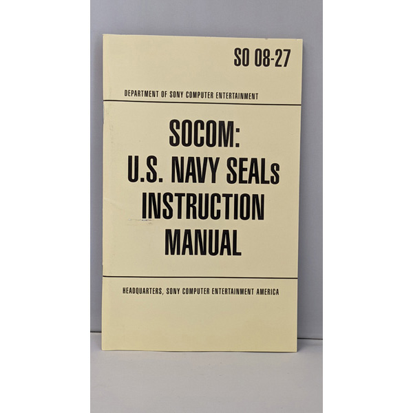 Socom Us Navy Seals Manual Only - - PNP Games Online Store