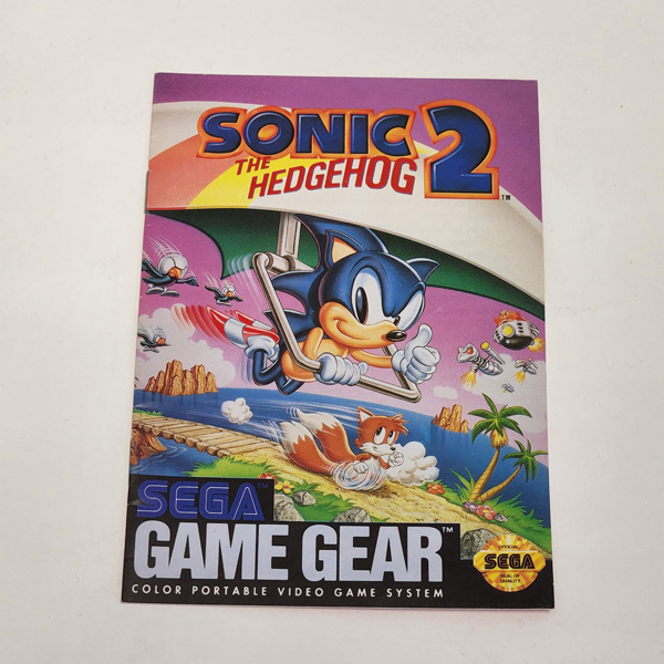 SONIC THE HEDGEHOG 2 MANUAL - - PNP Games Online Store