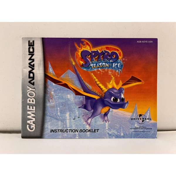 Spyro Season of Ice Manual - - PNP Games Online Store