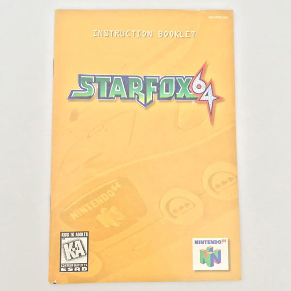 Star Fox 64 Manual - - PNP Games Online Store