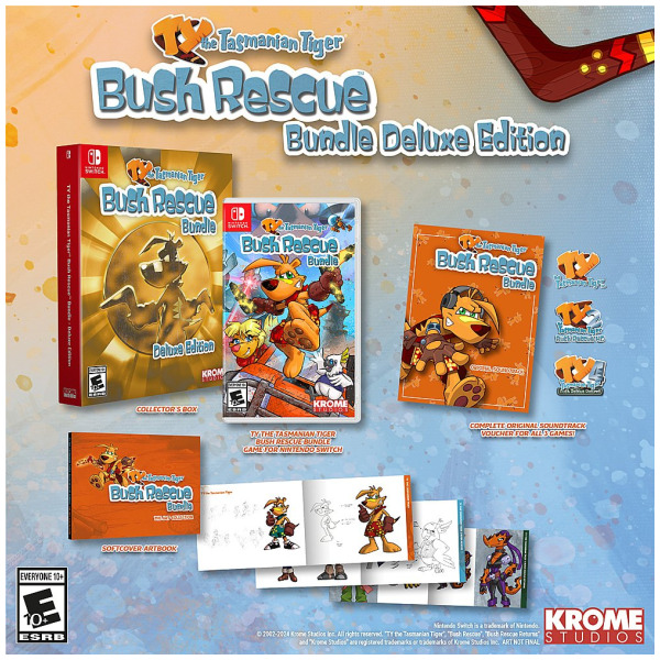 Ty The Tasmanian Tiger HD Bush Rescue Bundle Deluxe Edition - Switch ...