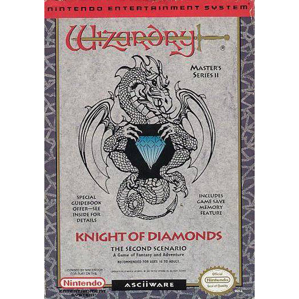 Wizardry II the Knight of Diamonds - Nintendo NES - Used - - PNP Games ...